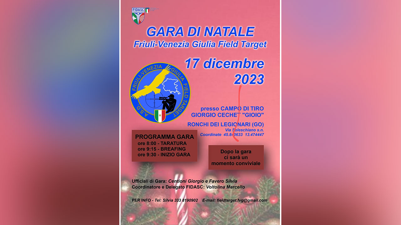A RONCHI DEI LEGIONARI FIELD TARGET IN VERSIONE NATALIZIA